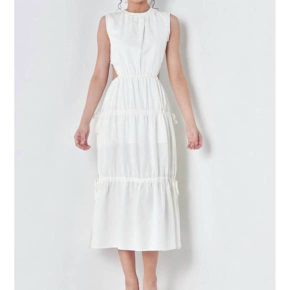 Lena | Dresses | New Lena Woven Cutout Dress In White | Poshmark